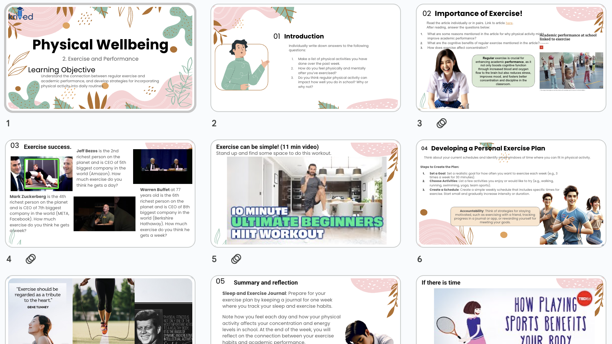 Exercise and Performance – KS4 Year 11 PSHE on Exercise & Academic ...