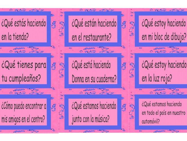Present Continuous Tense Spanish 4 Worksheet-2 Game-1 Exam Bundle ...