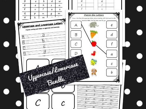 Capital/uppercase/lowercase letters bundle! | Teaching Resources