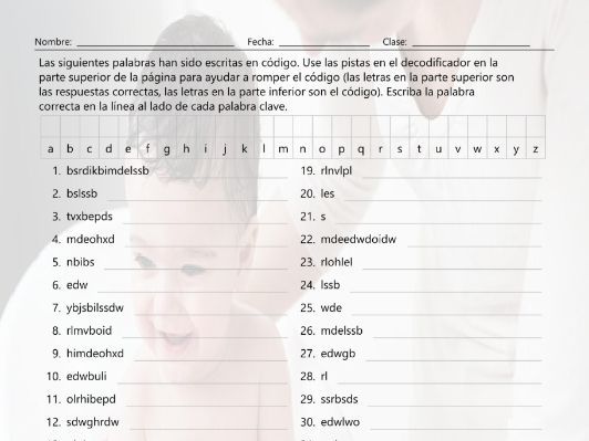 Object Pronouns Decoder Box Spanish Worksheet | Teaching Resources