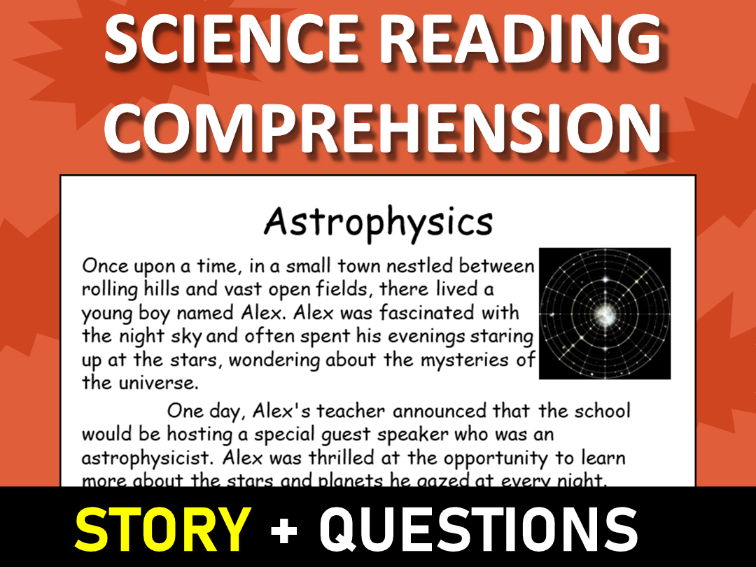 Astrophysics Reading Science Story Comprehension Questions Worksheet ...