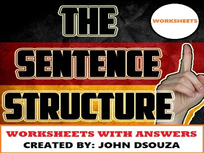 SENTENCE STRUCTURE: 30 WORKSHEETS WITH ANSWERS | Teaching Resources