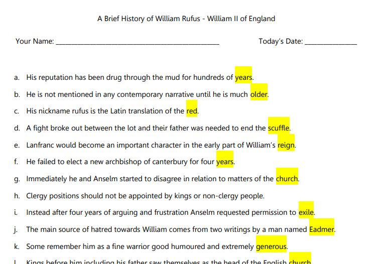 William II Biography Video. Differentiated questions | Teaching Resources