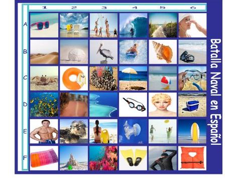 Beach Things and Activities Lists 6 Spanish Photo Game Bundle ...