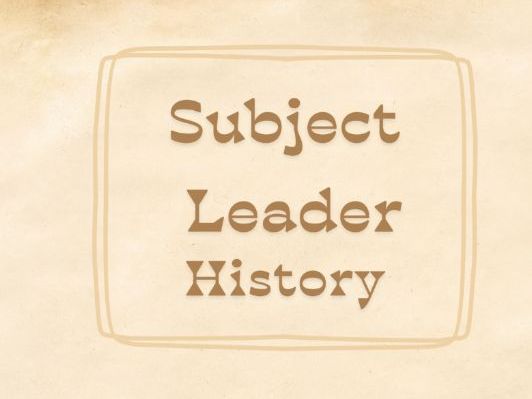 Primary Subject Leader Folder History | Teaching Resources