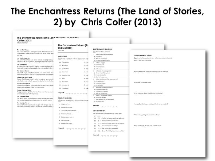 The Enchantress Returns (The Land of Stories, 2) by Chris Colfer (2013 ...