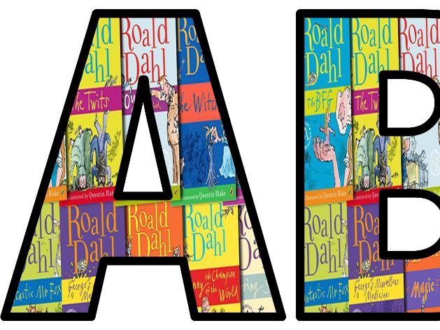 NEW ROALD DAHL SET DISPLAY Lettering Whole Alphabet, Numbers, Signs ...
