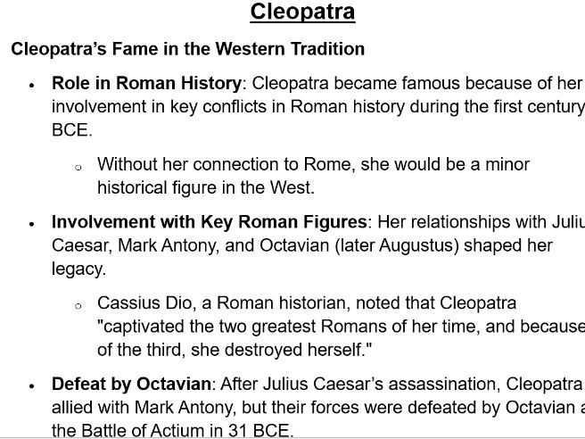 Cleopatra & Rome: Power, Propaganda, and Historical Truth Complete ...