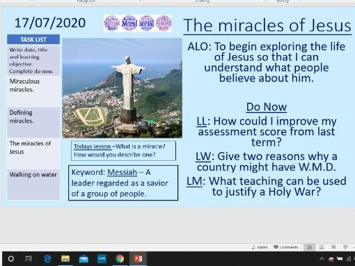 The miracles of Jesus. | Teaching Resources