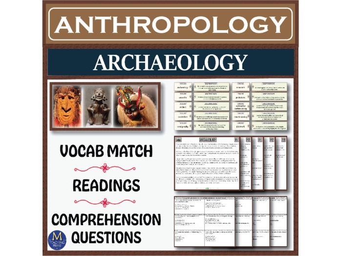 Anthropology: Reading Comprehension & Sorting Activity Centers Social ...