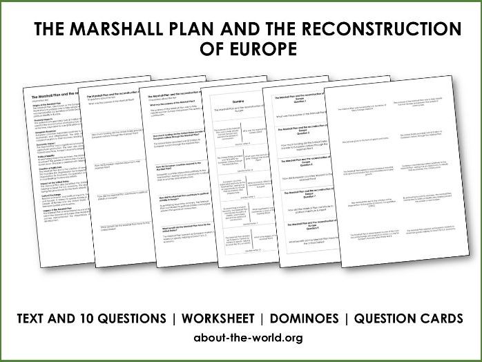 The Marshall Plan and the reconstruction of Europe | Teaching Resources