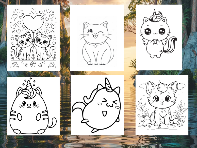 Free Printable Cat Coloring Pages | Cute & Fun Kitty Sheets for Kids ...