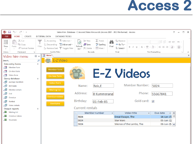 Microsoft Access 2016 Intermediate