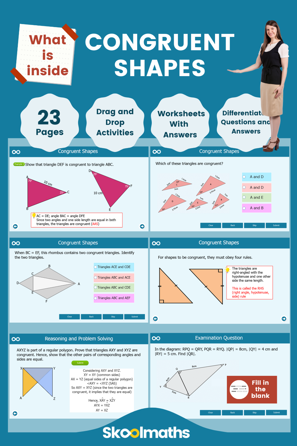 Congruency and Similarities Interactive Lesson and activities ...