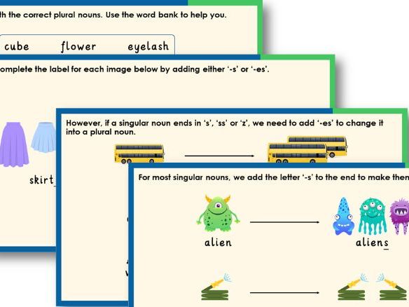 Year 1 Adding s Or es Teaching PowerPoint Teaching Resources