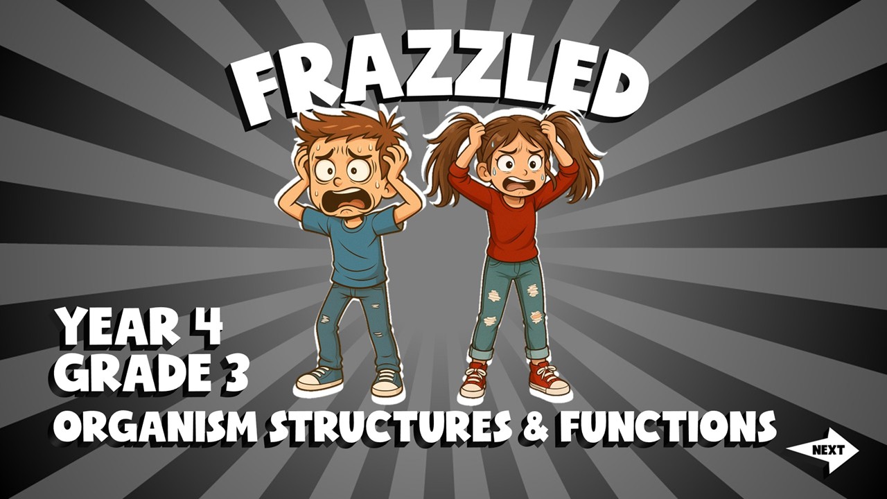Organism Structures & Functions FRAZZLED Science Game | No-Prep Year 4 ...