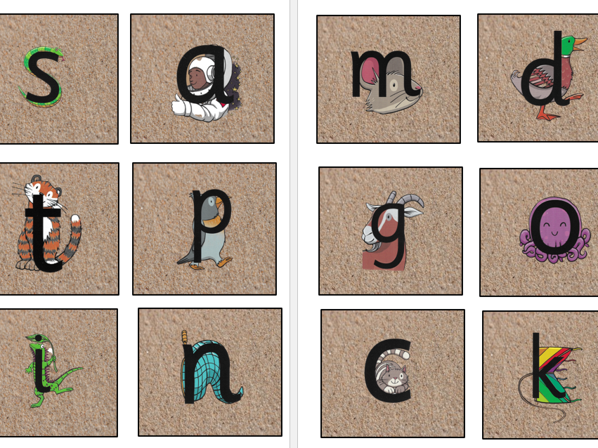 Little Wandle Phase 2 Picture Cards On Sand Background Teaching Resources