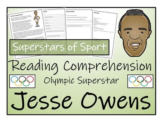 UKS2 Literacy - Jesse Owens Reading Comprehension & Biography Bundle ...
