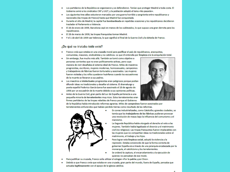 La Guerra Civil Española: un resumen | Teaching Resources