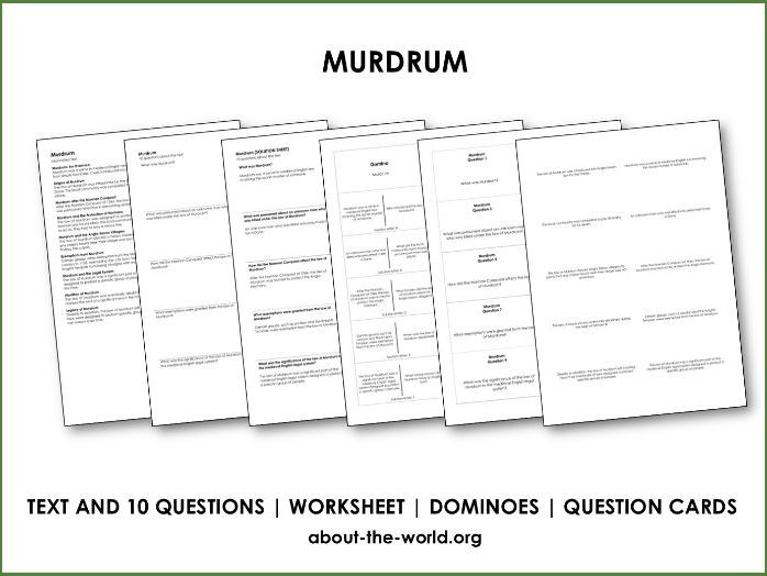 Murdrum | Teaching Resources
