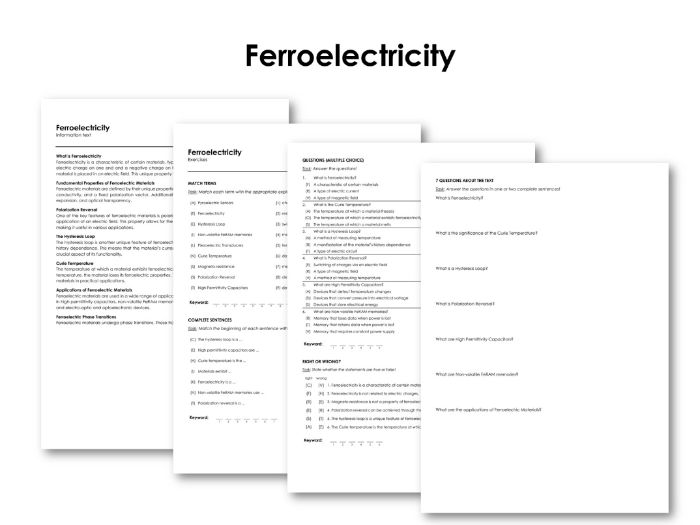 Ferroelectricity | Teaching Resources