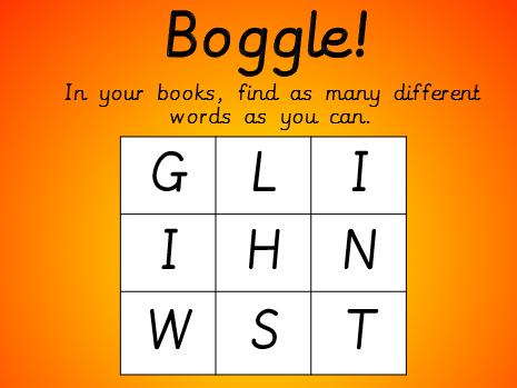 Boggle Slides | Teaching Resources