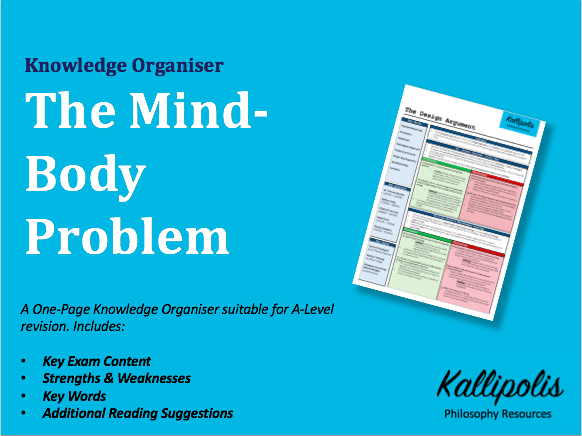 The Mind/Body Problem - Knowledge Organiser | Teaching Resources