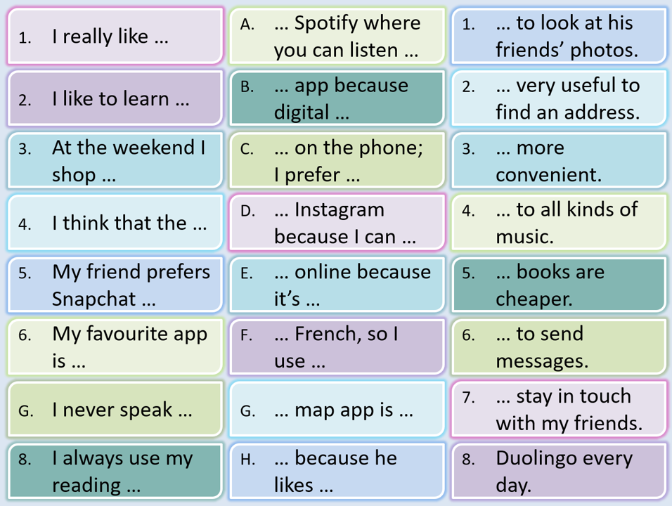 Claro 2 unit 3.1 Generación digital (internet & social media, different ...