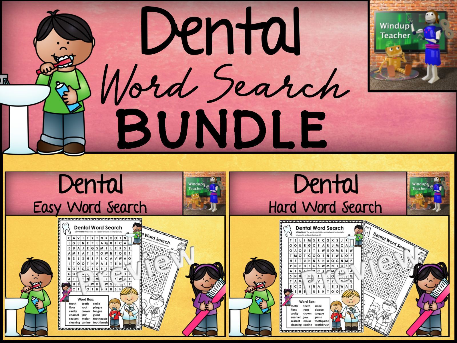 Free Printable Dental Word Search - Word Search Maker