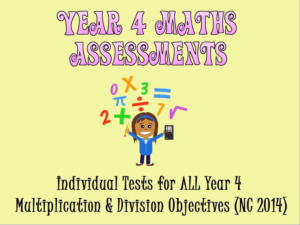 Year 4 Multiplication And Division Assessments Teaching Resources