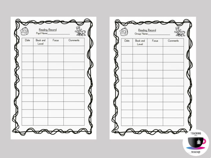 FREEBIE - Reading Records | Teaching Resources