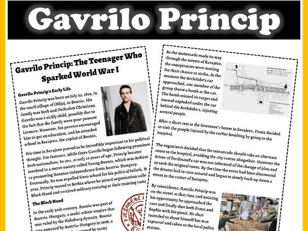 Gavrilo Princip: The Teenager Who Sparked World War I - Reading ...