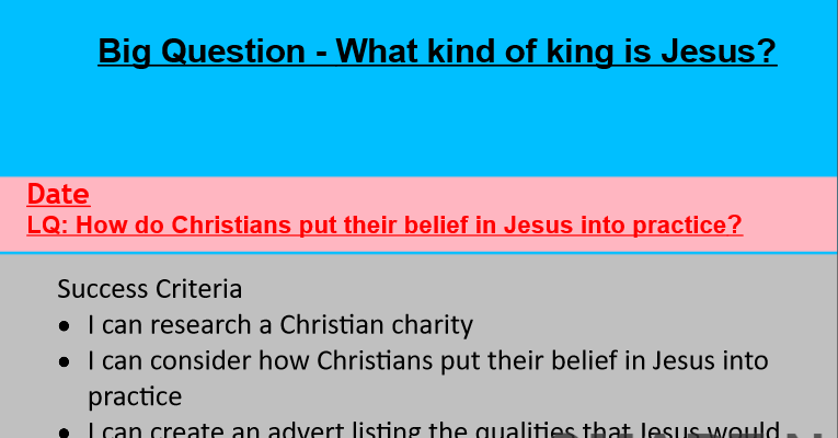 RE SMART and PowerPoint What kind of King is Jesus? 6 lesson unit and ...