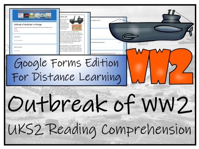 UKS2 World War II Timeline, Reading Comprehension & Writing Digital ...