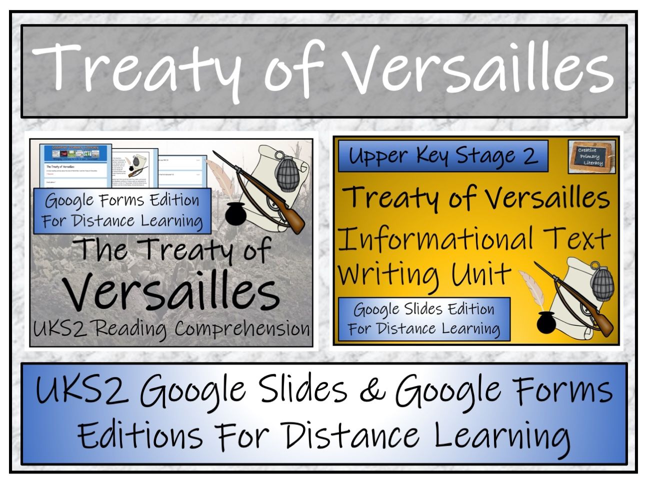 UKS2 Treaty of Versailles Informational Writing & Reading Comprehension ...