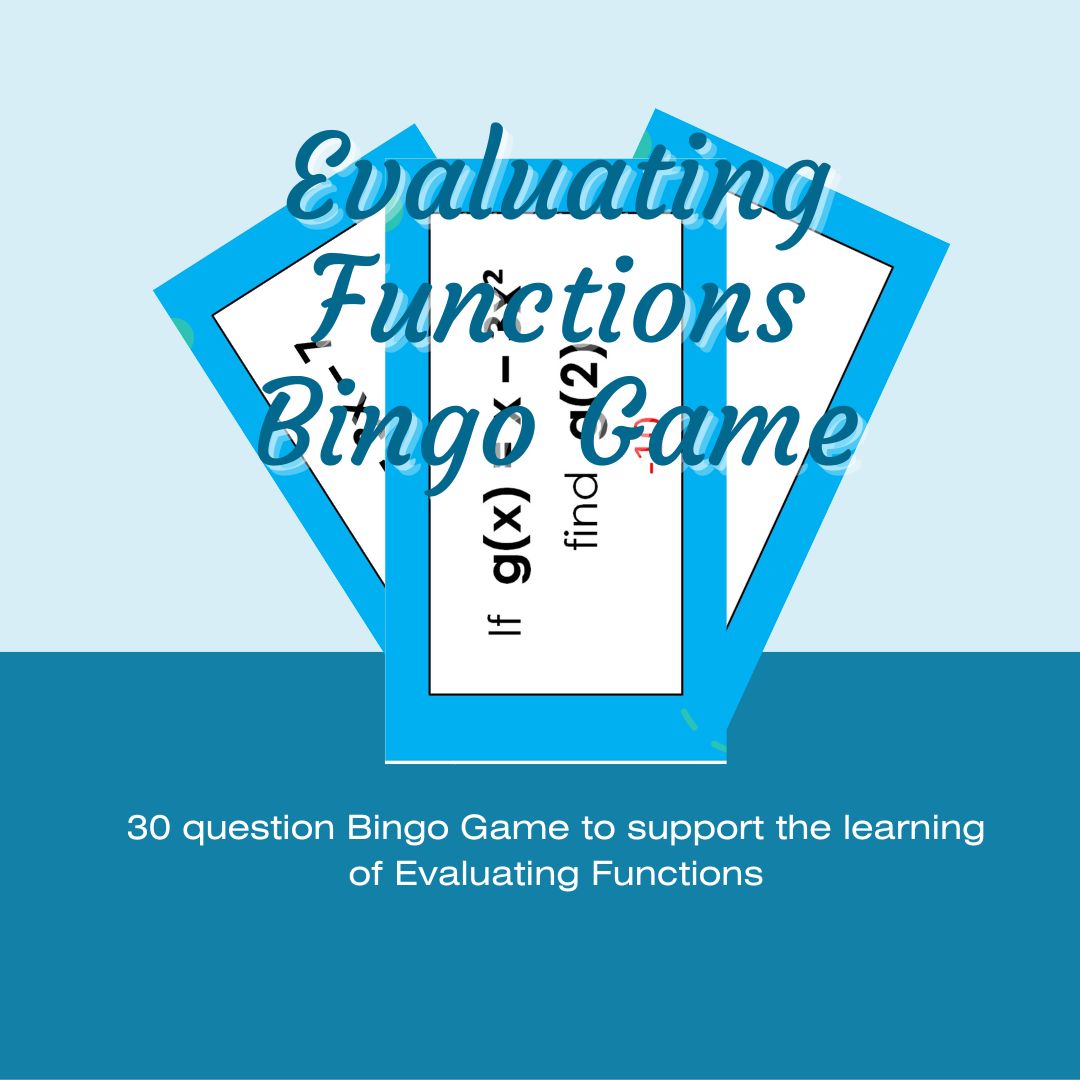 Evaluating Functions Maths Bingo Game Activity | Teaching Resources