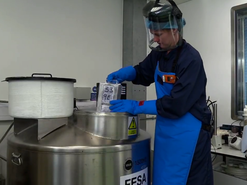 Cryogenic storage at MRC Harwell explained by a technician | Teaching ...