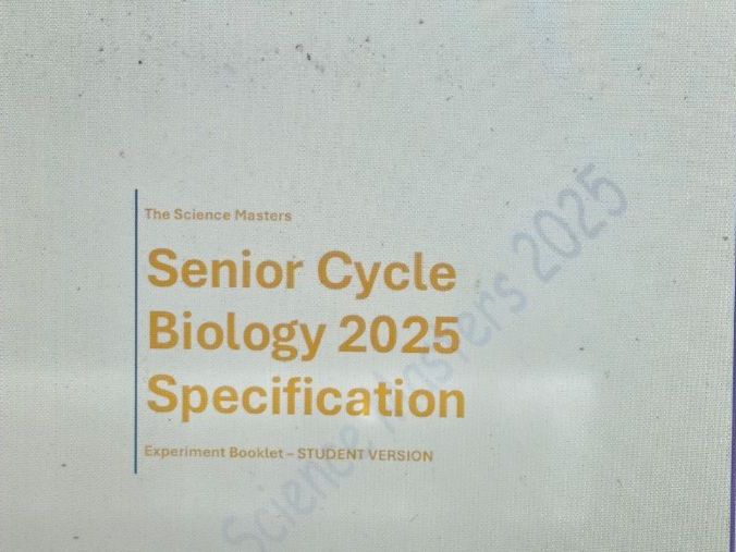 Student Experiment Booklet - SC Biology 2025 | Teaching Resources