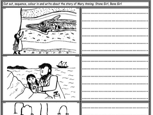 Mary Anning Stone Girl Bone Girl: Cut, sequence, colour + write about ...
