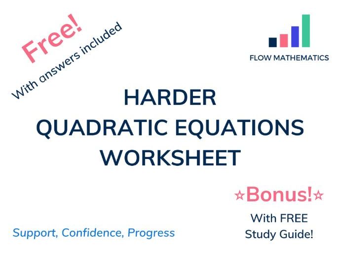 Harder quadratic equations | Teaching Resources