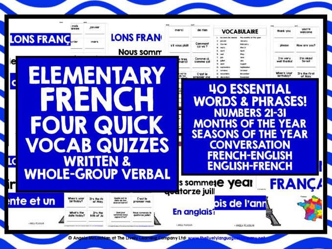 Secondary French resources: basics