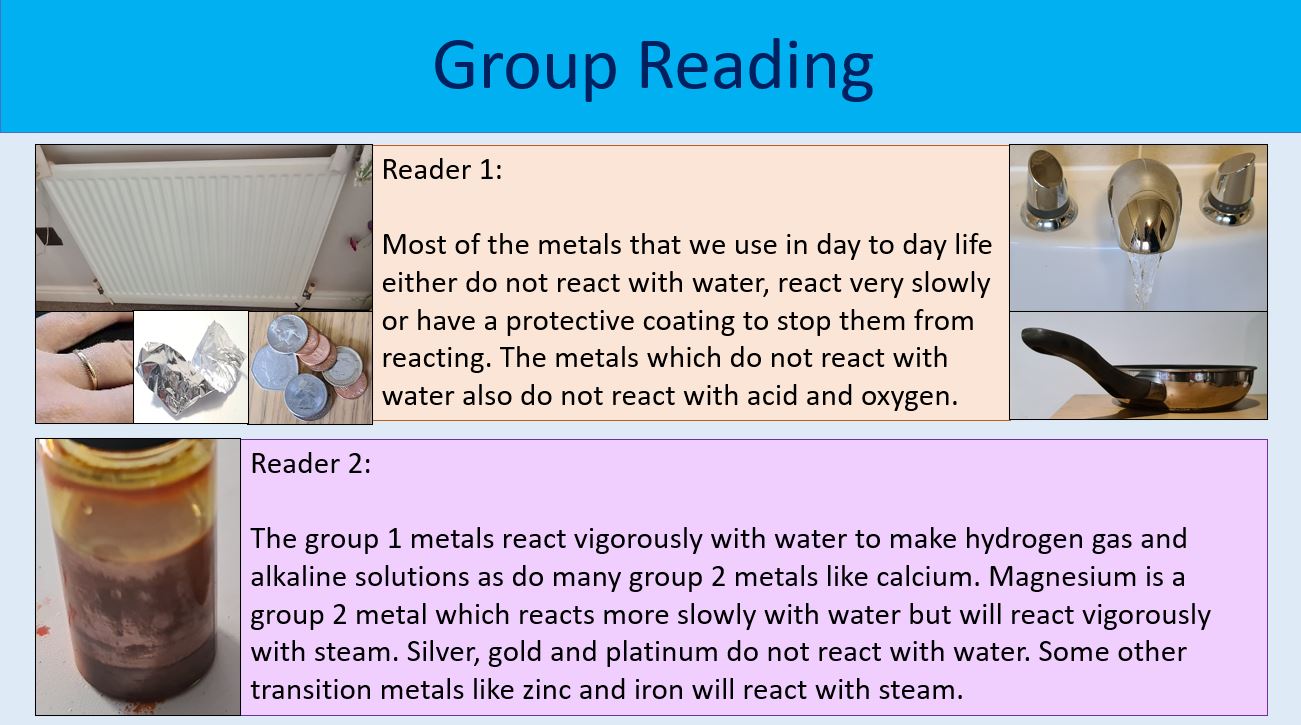 Metals and Water ~ KS3 ~ Year 8 | Teaching Resources