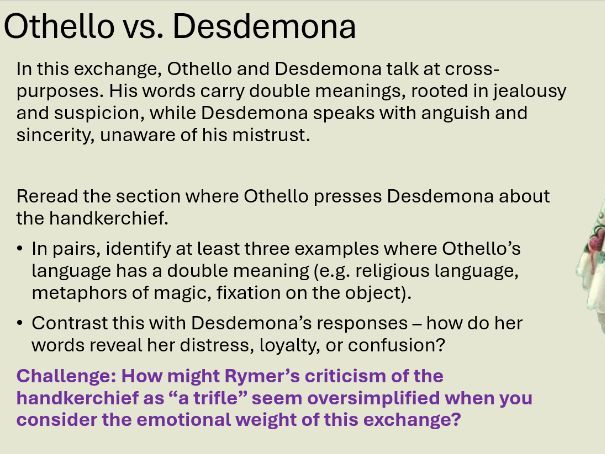 Othello Complete Bundle – Love Through the Ages (AQA A Level English ...