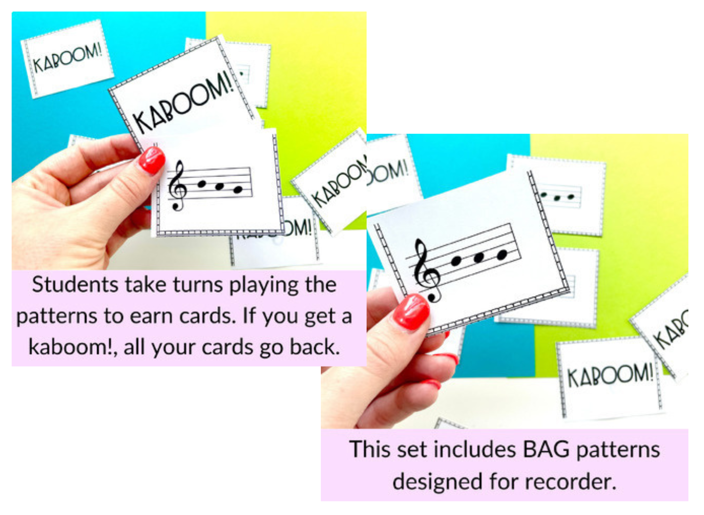 B-A-G Recorder Kaboom! Centers Game for Primary Music | Teaching Resources