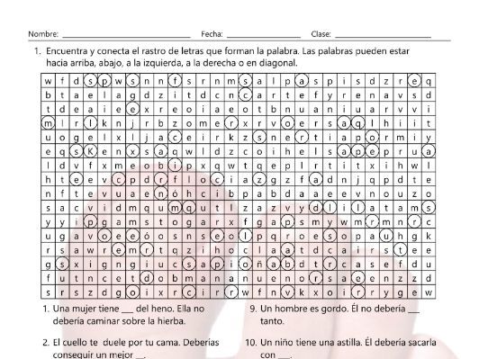 Advice Modals Wacky Trails Spanish Worksheet | Teaching Resources