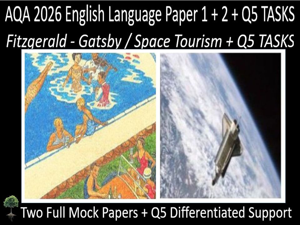 Two AQA 2026 English Language Paper 1 + 2 Mock | Q5 DIFFERENTIATED ...