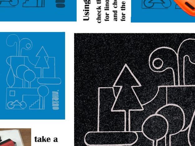Lino Print Critical study work sheet - Olly Barnes, Origin hot ...
