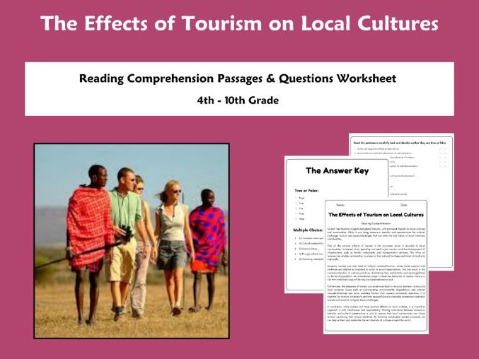 The Effects of Tourism on Local Cultures: Reading Comprehension ...