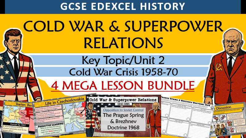 GCSE History Edexcel Cold War and Superpower Relations Unit 2 Bundle ...