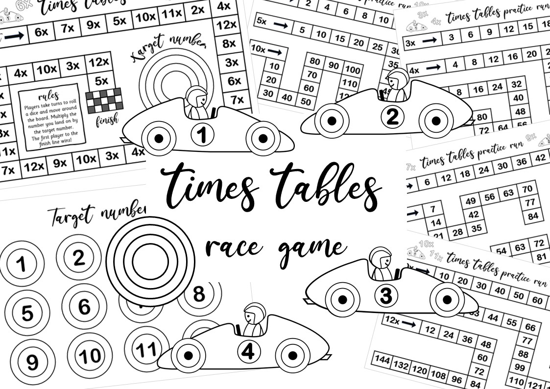 Times Table Race Car Game Teaching Resources Times Table Race Car Game Teaching Resources